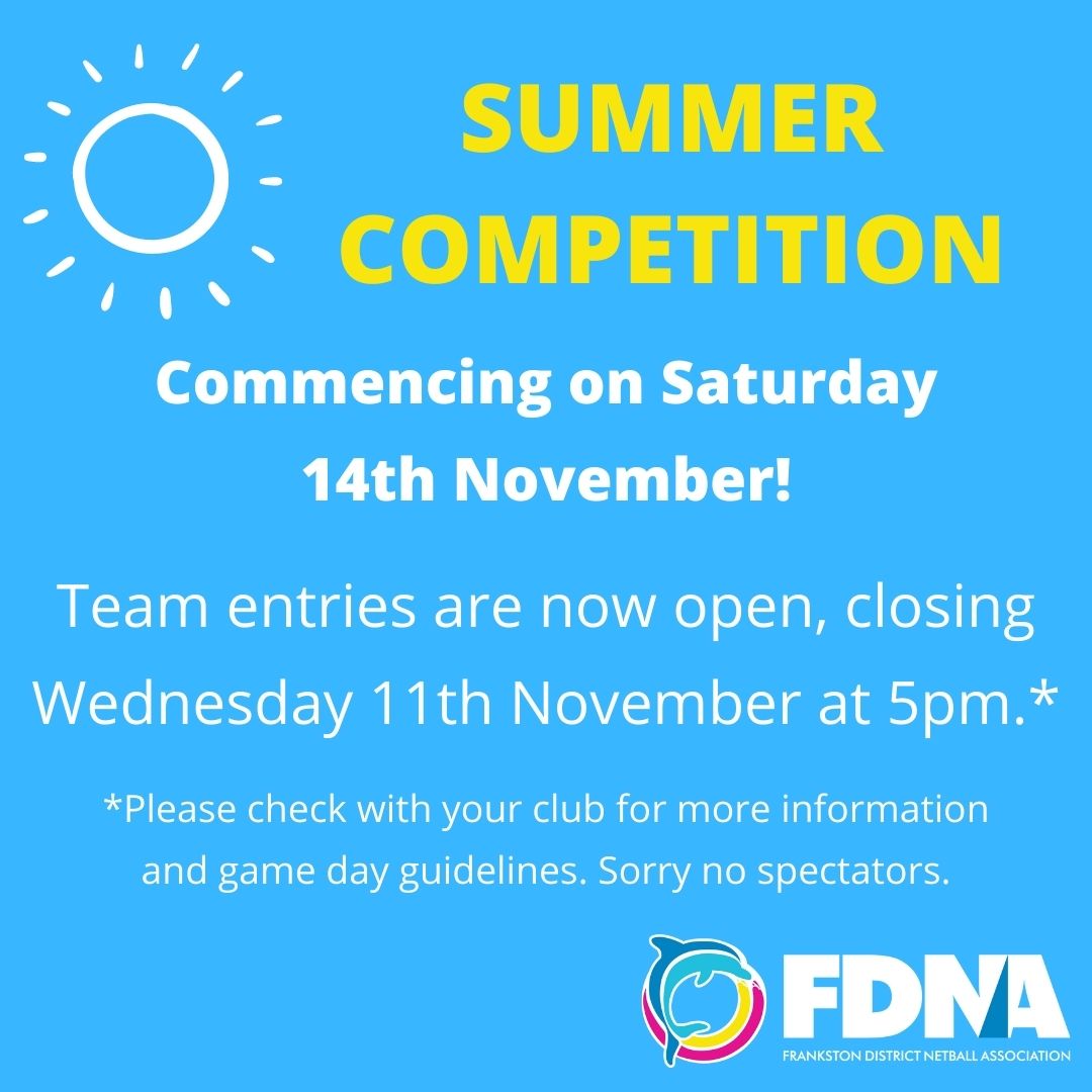 Summer Competition – Frankston District Netball Association