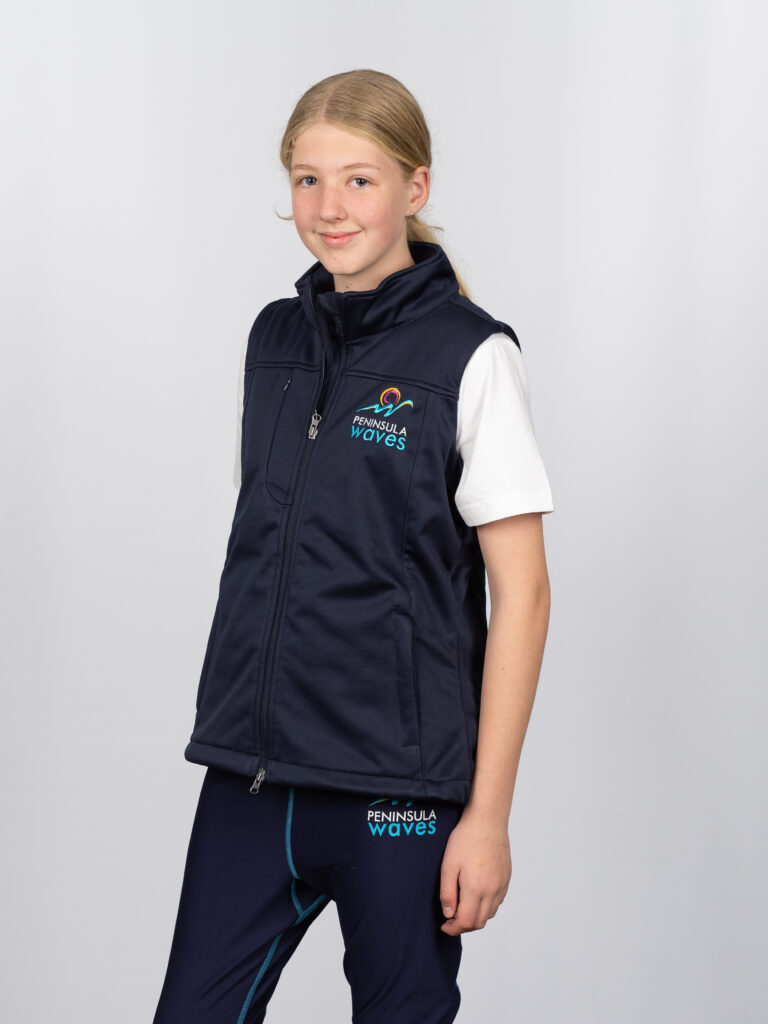 Peninsula Waves Softshell Vest – Frankston District Netball Association