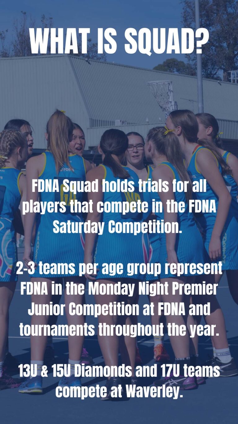 FDNA Squad – Frankston District Netball Association